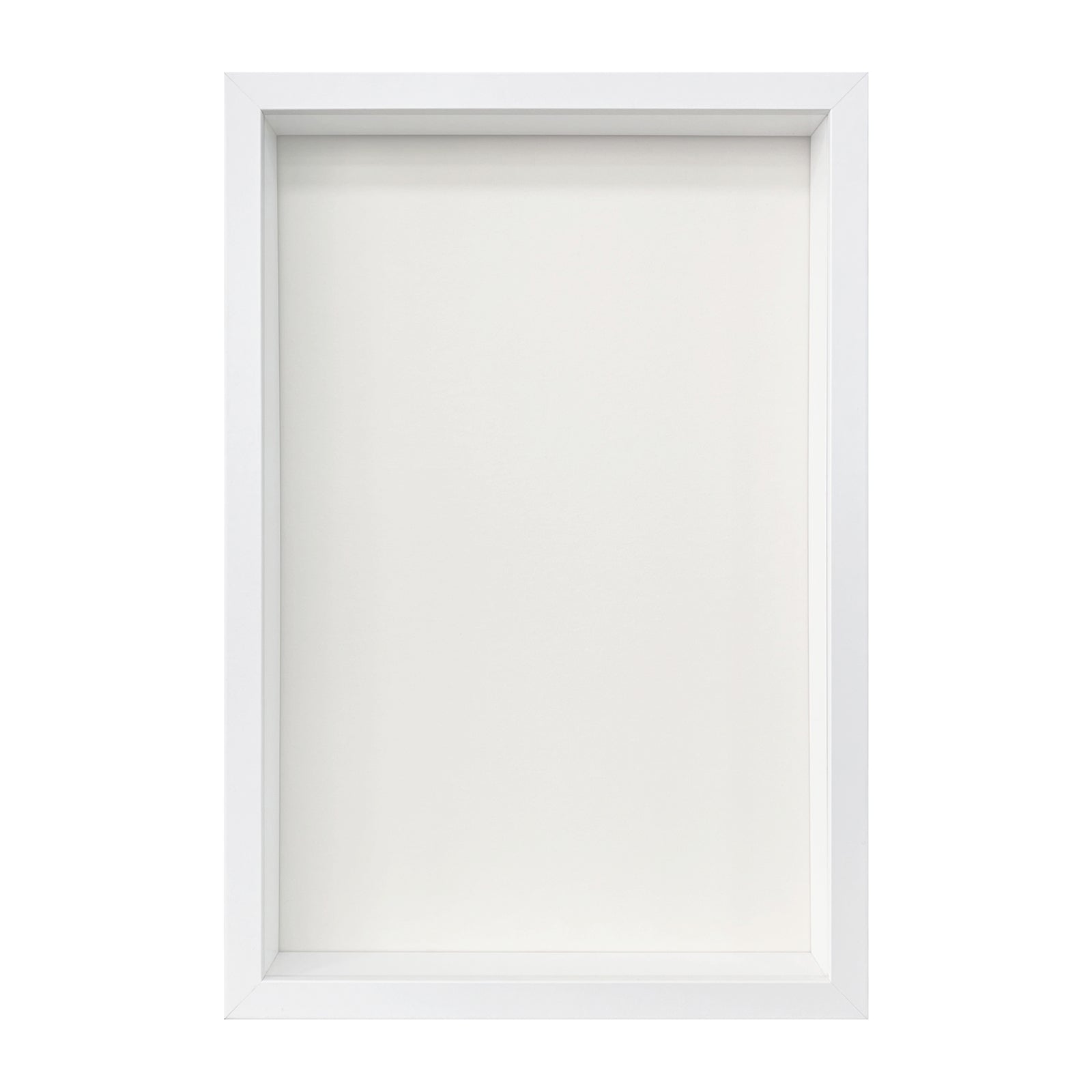 12" x 18” White MDF Wood Shadow Box Frame – The Display Guys