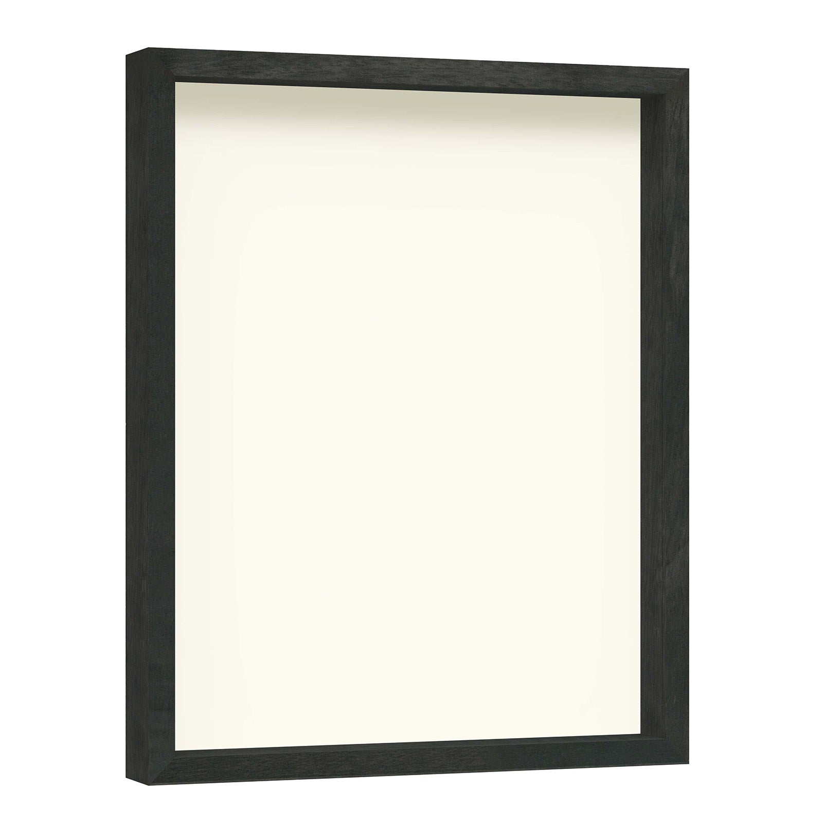 16" x 20" Black Driftwood Finish MDF Wood Shadow Box Frame – The ...