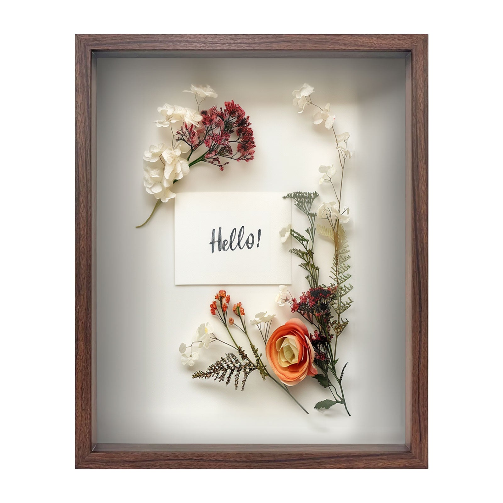 16" x 20" Dark Oak MDF Wood Shadow Box Frame – The Display Guys