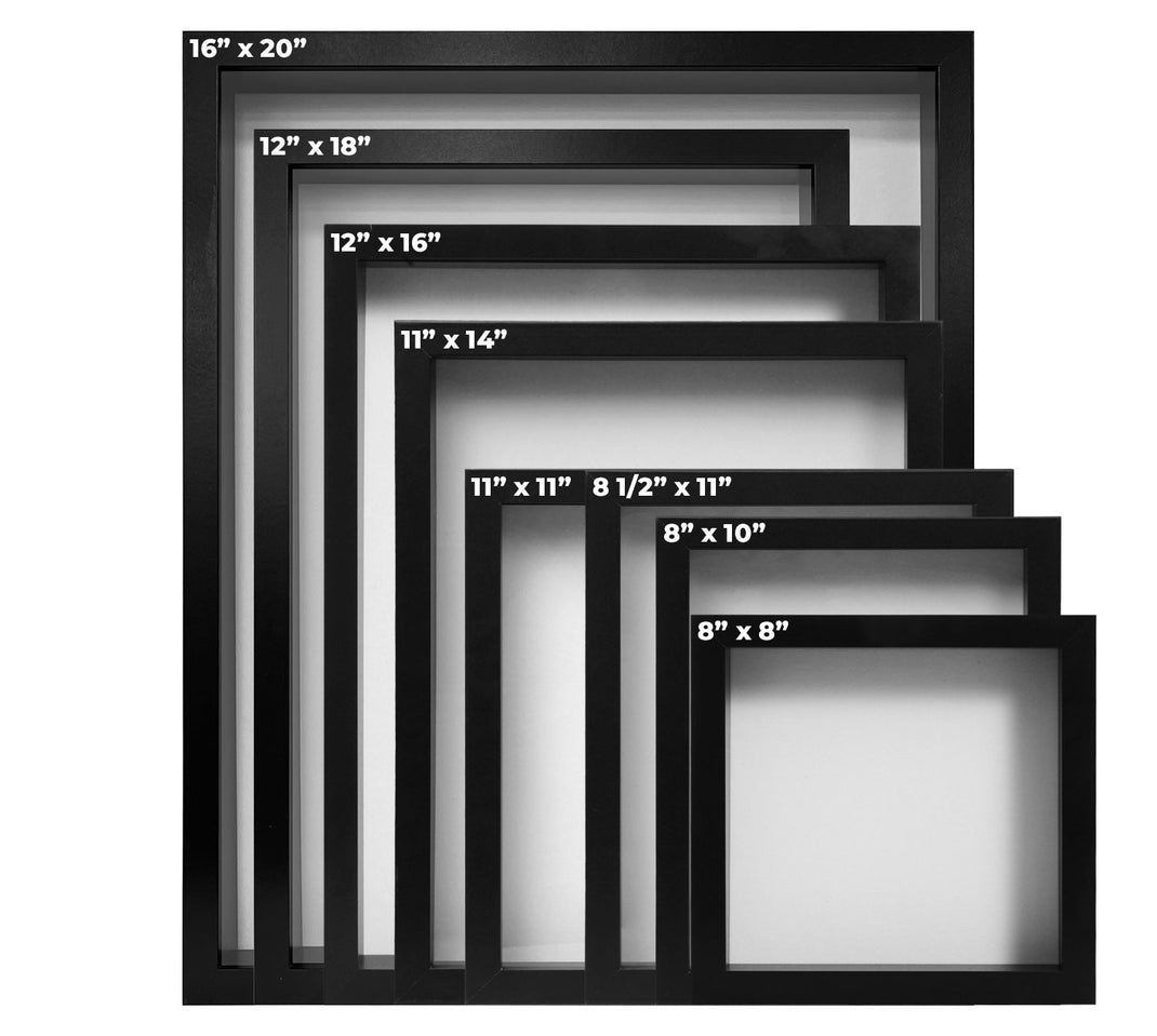 11" x 11” Natural Oak MDF Wood Shadow Box Frame – The Display Guys