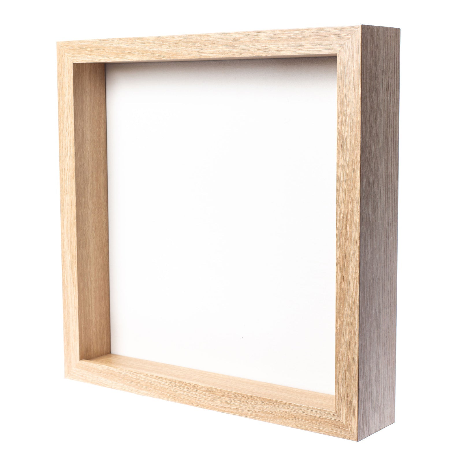 11" x 11” Natural Oak MDF Wood Shadow Box Frame – The Display Guys