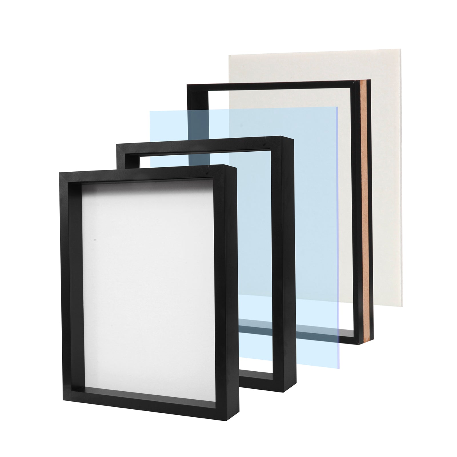 12" x 16” Black MDF Wood Shadow Box Frame – The Display Guys