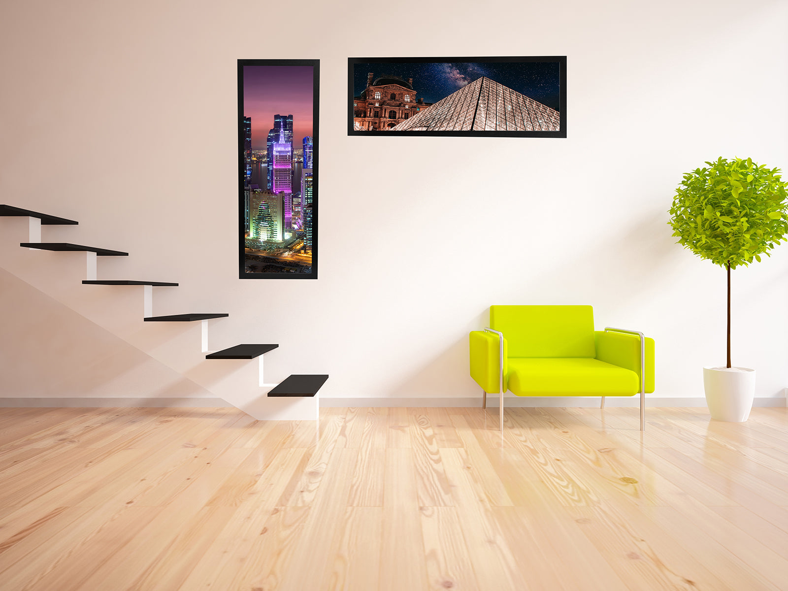 12" x 36" Black MDF Wood Multi-Pack Back-Loading Poster Frames – The ...