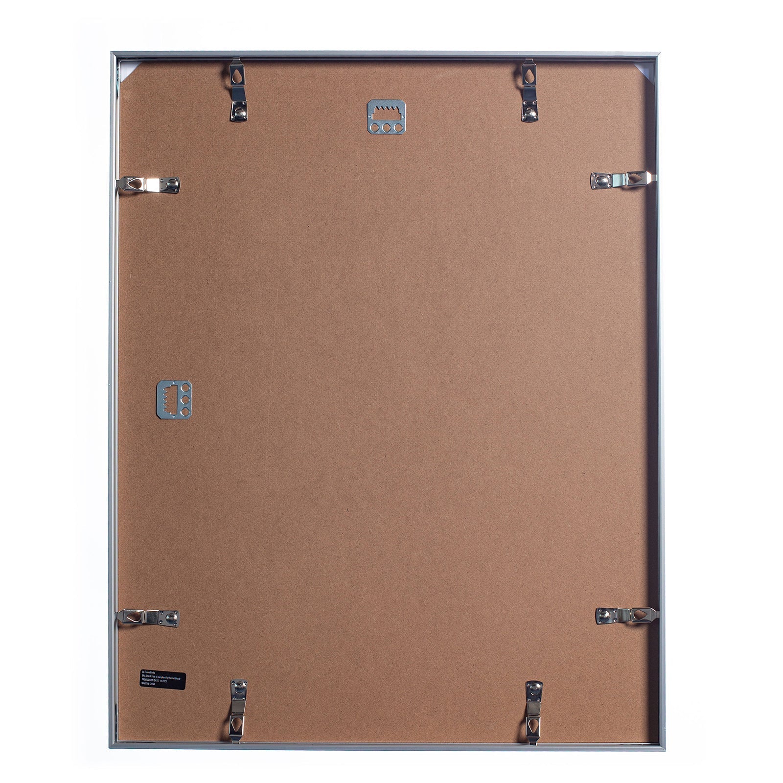 16" x 20" Silver Brushed Aluminum Poster Picture Frame with Plexiglass ...