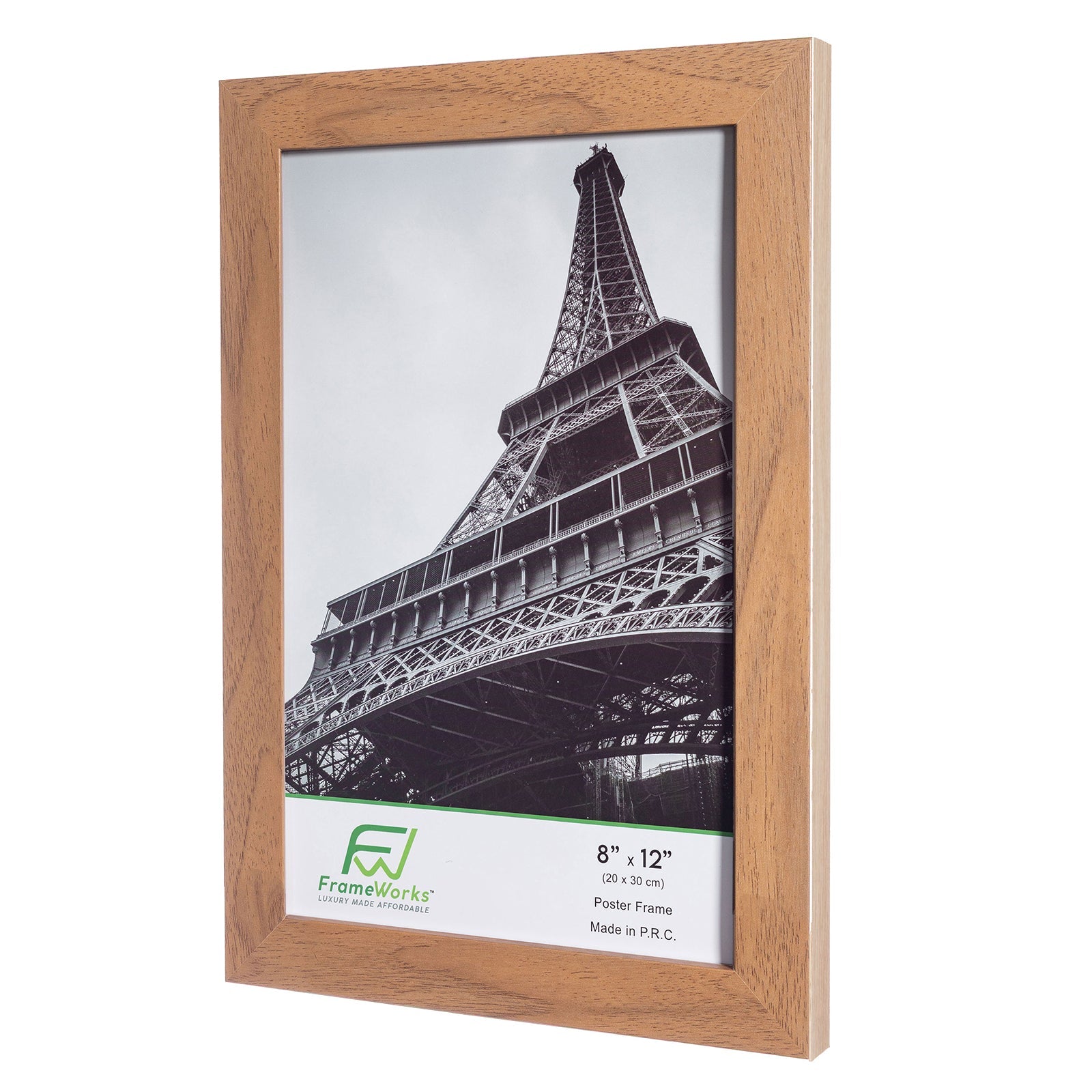 8" x 12" Light Oak MDF Wood Multi-Pack Back-Loading Poster Frames – The ...