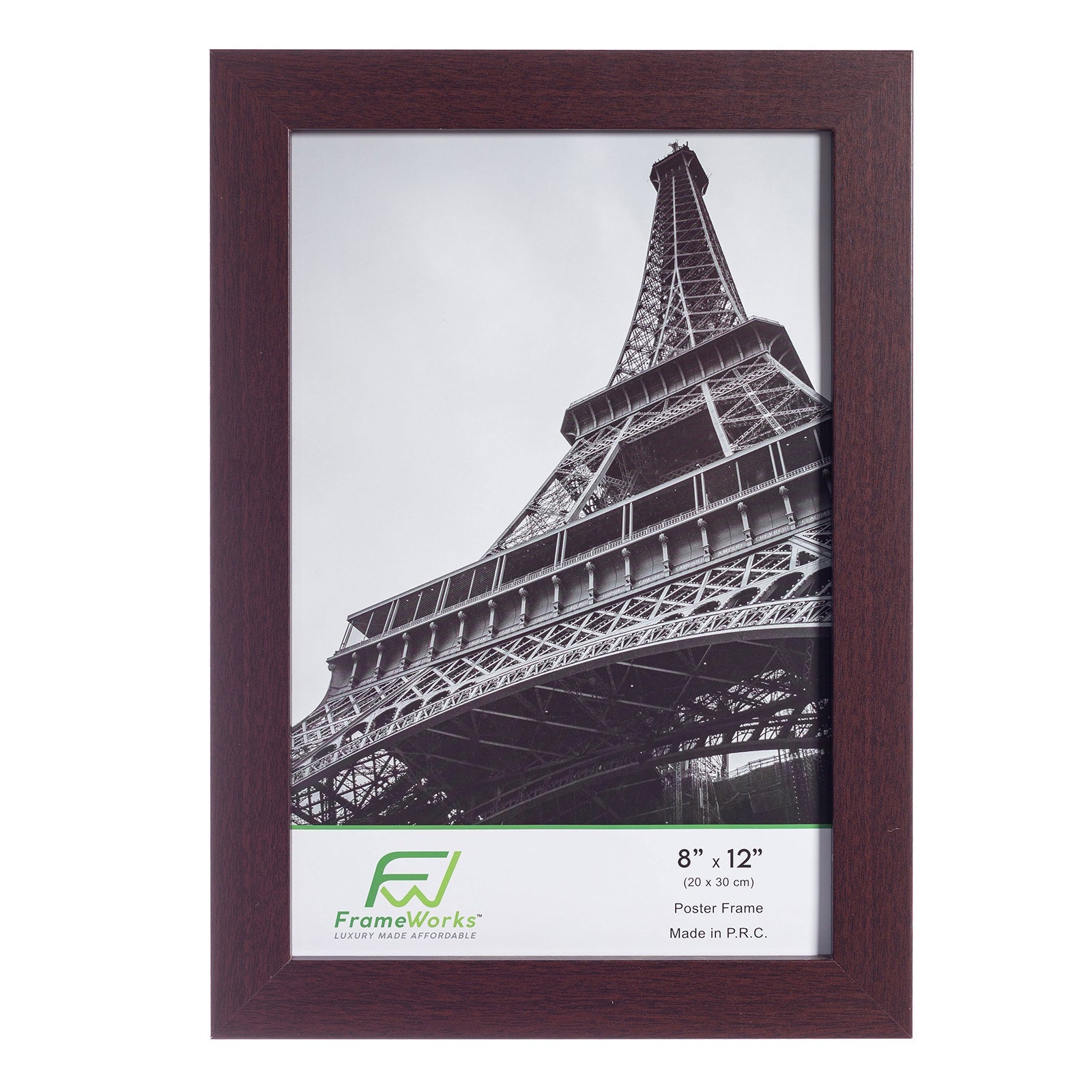 8" x 12" Mahogany MDF Wood Multi-Pack Back-Loading Poster Frames – The ...