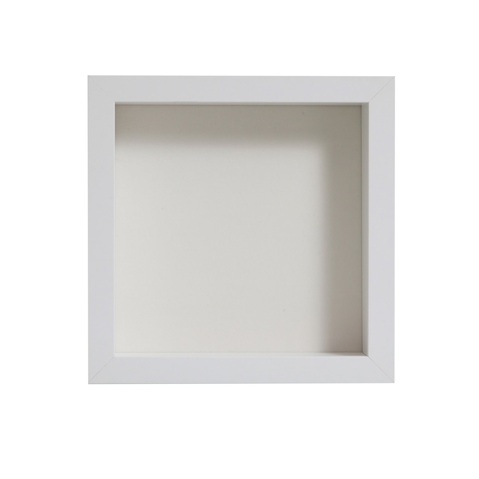 8" x 8” White MDF Wood Shadow Box Frame – The Display Guys